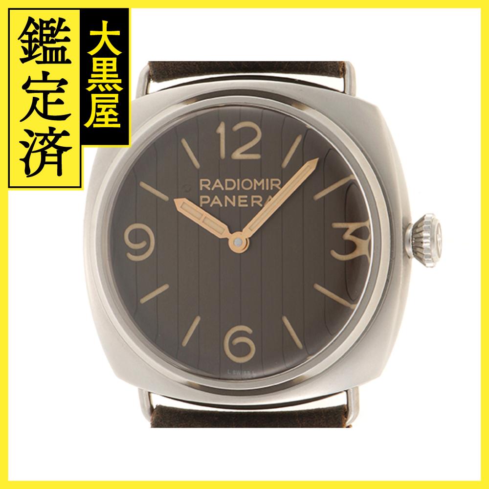【楽天市場】PANERAI パネライ 腕時計 ラジオミール アイリーン 45MM PAM01243 ステンレススチール／革 ブラウン文字盤 ...