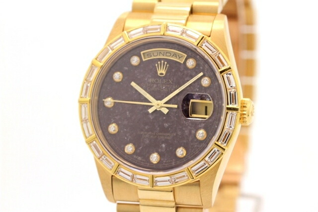 【楽天市場】【送料無料】ROLEX ロレックス デイデイト 18368 YG グロッシュラ L番 ダイヤ【460】【中古】【大黒屋】：質屋 大黒屋