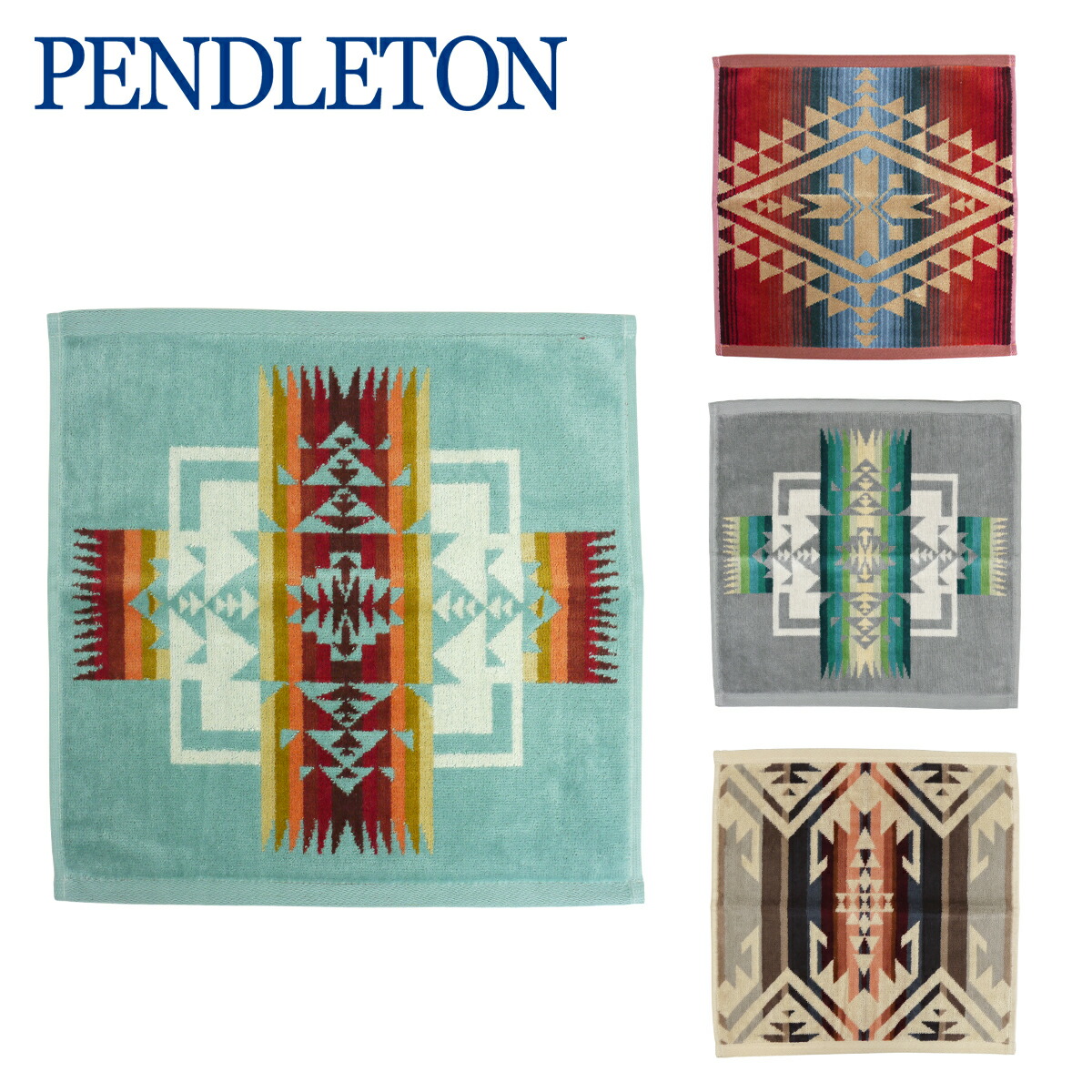 【楽天市場】【クーポン4種あり】ペンドルトン タオルハンカチ XB220 Pendleton Wash Cloth Towel ジャガード ウォッシュタオル ハンドタオル 33x33cm ...