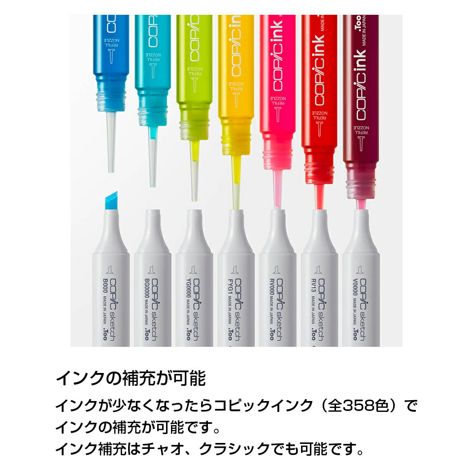 【楽天市場】Too コピックスケッチ 単色販売 ばら売り 単色バラ売り バラ サインペン マーカー COPIC sketch コピック アースカラー 茶 E E0000～E29 E0000 ...