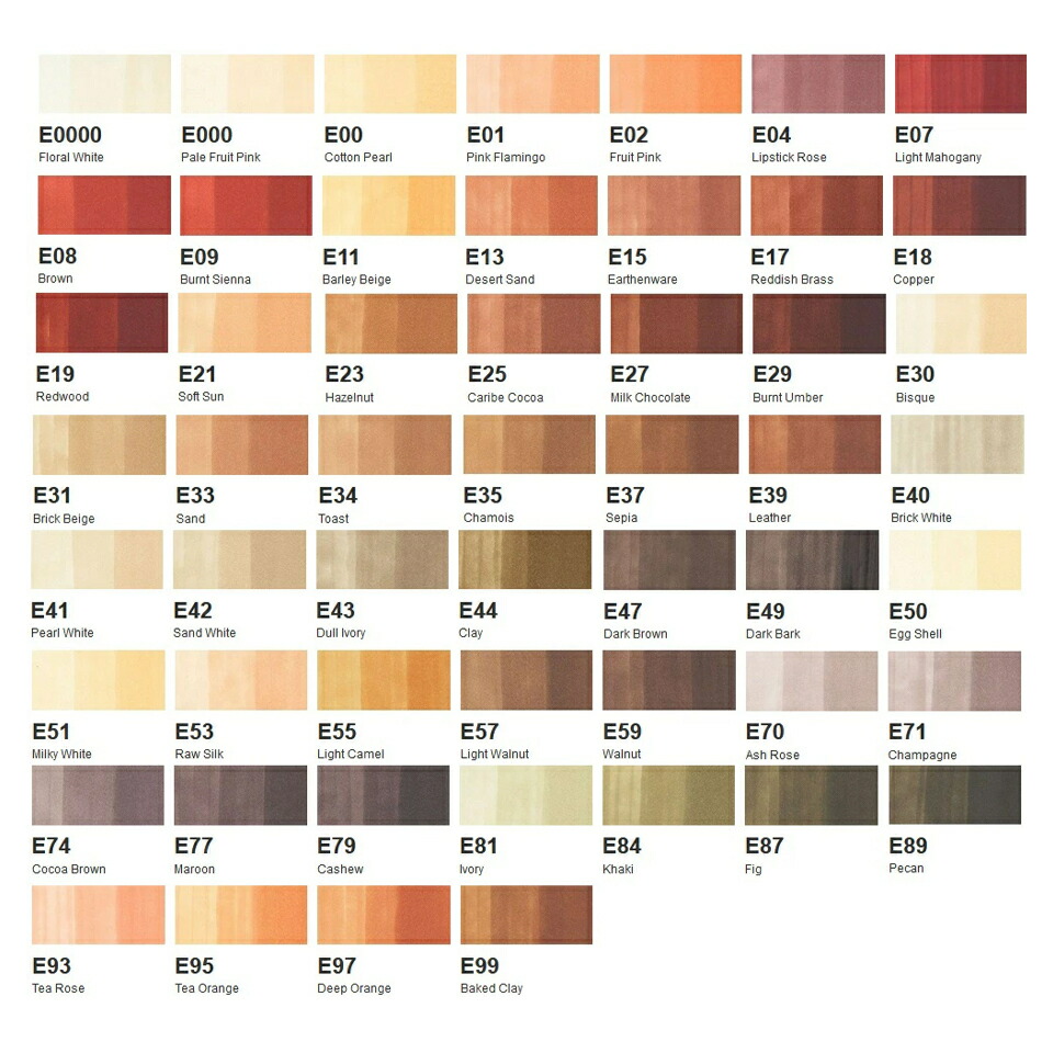 【楽天市場】Too コピックスケッチ 単色販売 ばら売り 単色バラ売り バラ サインペン マーカー COPIC sketch コピック アースカラー 茶 E E70～E99 E70 E71 ...