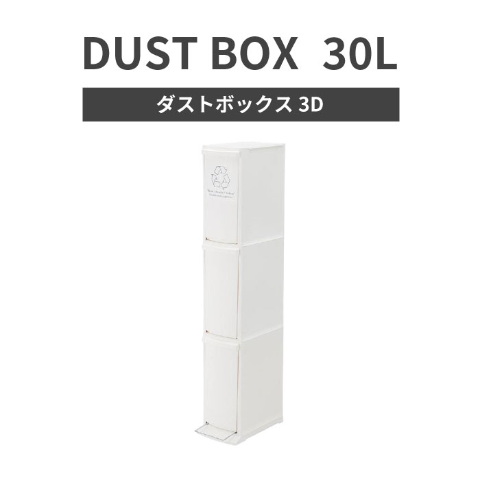 【楽天市場】【東谷】ダストボックス3D ゴミ箱 30L ダストボックス3D 四角型 フタ付き ロック機能付き ポリプロピレン 丸洗い おしゃれ 屋外 ゴミ箱 分別ゴミ箱 ダストボックス：DM楽天市場店