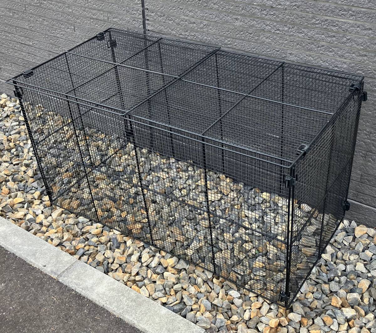 【楽天市場】ダストボックス ゴミステーション 屋外 大型ゴミ箱 ゴミステーション 簡易折りたたみ式 DST-GOPE-1200自治会 町内会 設置 カラス対策 猫 大容量 ごみ ゴミ箱 ゴミ ...