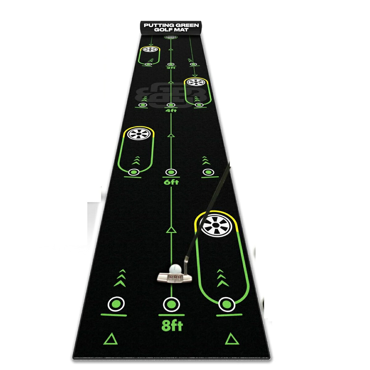 【楽天市場】在庫5個限り！ 10ft Golf Putting Mat - True-to-Life Green Simulation ...
