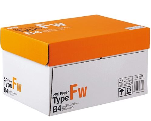 【楽天市場】【送料無料】PPC Paper Type FW B4 1箱(2500枚:500枚×5冊)法人（会社・企業）様限定商品：サプライ百貨店