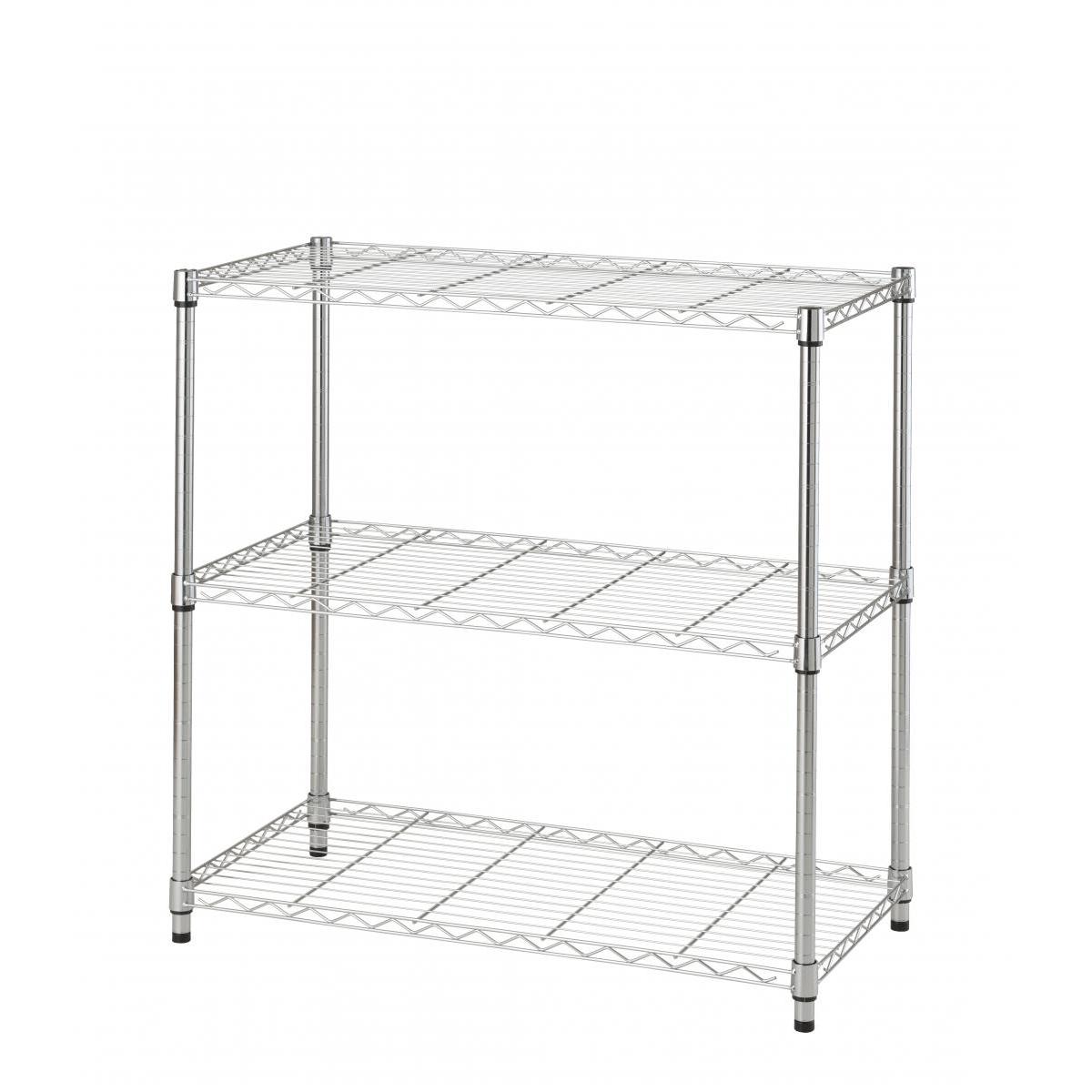 【楽天市場】【年内出荷可能】ドウシシャ システムワイヤーラック 3段 90W SW25-90903 幅91.5cmx奥行46cmx高さ90cm 可動棚 ラック 収納 スチールラック：ダイユー ...