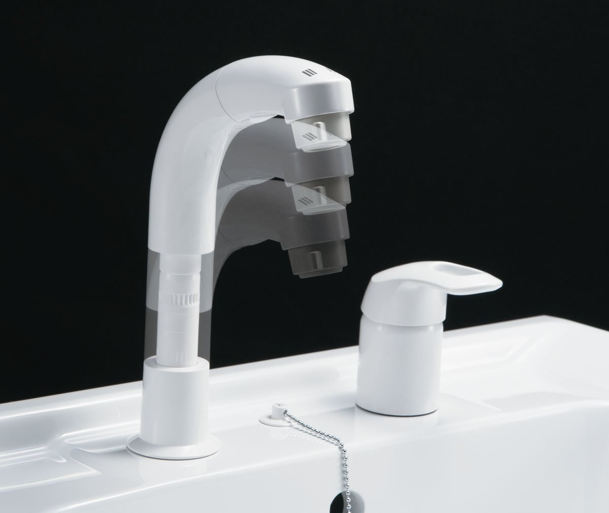 【楽天市場】LIXIL（リクシル） INAX 洗面器用 ホース引出式シングルレバー混合水栓 エコハンドル 抗菌ハンドル RLF-681Y：ダイユーエイト楽天市場店