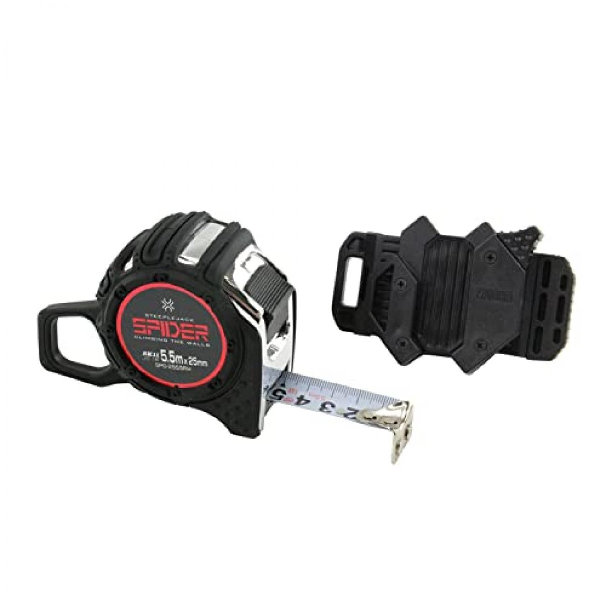 【楽天市場】SK11 SPIDER コンベックス マグ爪 5.5m×25mm メートル目盛 SPD-2555RH 回転セフホルダー付き：ダイユーエイト楽天市場店