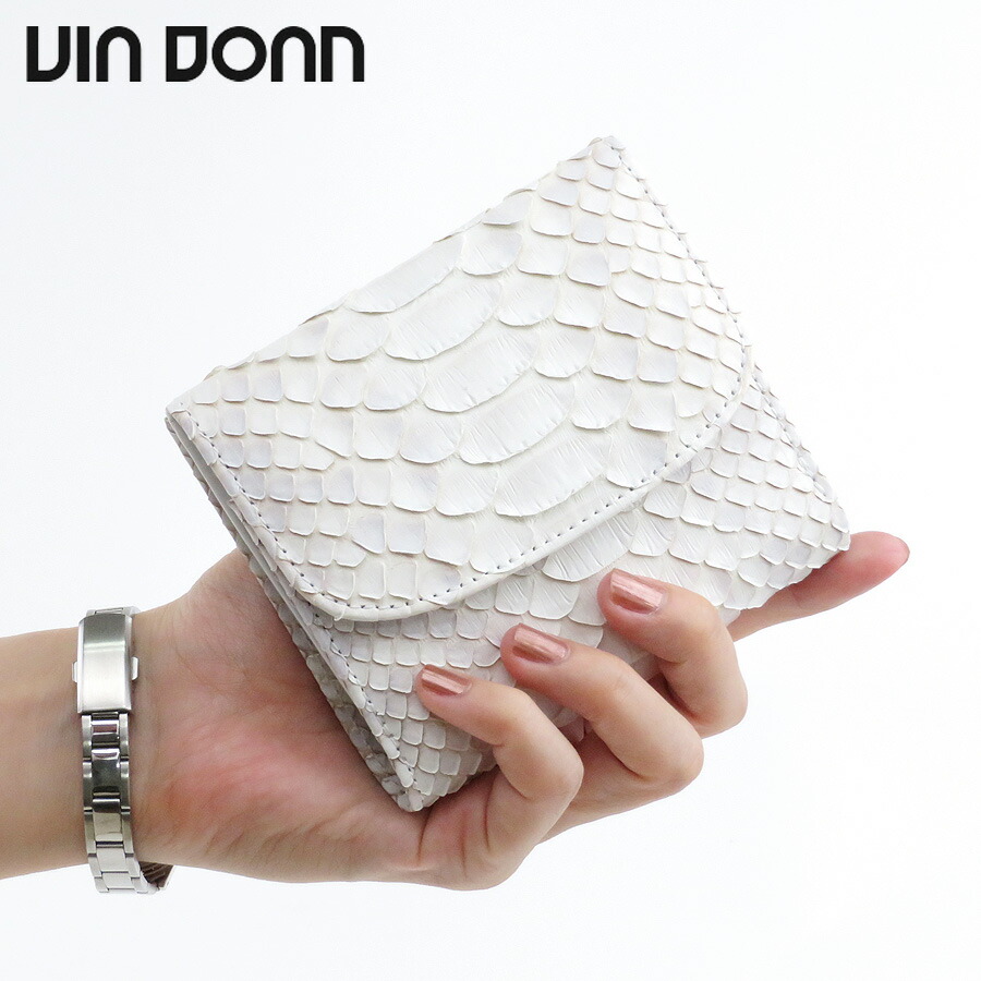 【楽天市場】ヴィアドアン 財布 via doan 二つ折り財布 ミニ財布 本革 パイソン ホワイト 白 bran python ブランパイソン 453 ★：DANJO バッグ 財布 シューズの通販