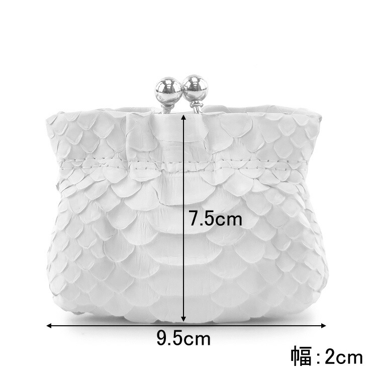 【楽天市場】ヴィアドアン 財布 via doan 小銭入れ がま口 コインケース ミニ財布 コンパクト 本革 パイソン ホワイト 白 bran python ブランパイソン 456：DANJO ...