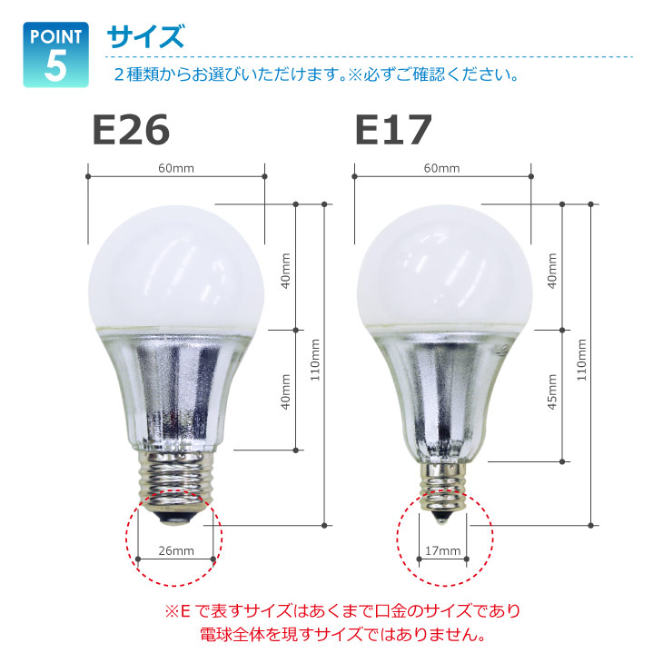 【楽天市場】【3個セット】LED電球 E26 E17 60W 電球色 自然色 昼白色 広配光 LED電球 60W形相当 消費電力8W 電球色 自然色 昼白色 E17 E26 工事不要 替える ...