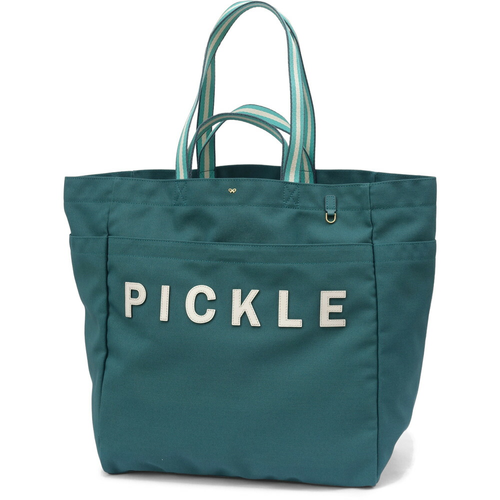 【楽天市場】ANYA HINDMARCH アニヤハインドマーチ ピックル リサイクルキャンバストートバッグ グリーン HOUSEHOLD ...