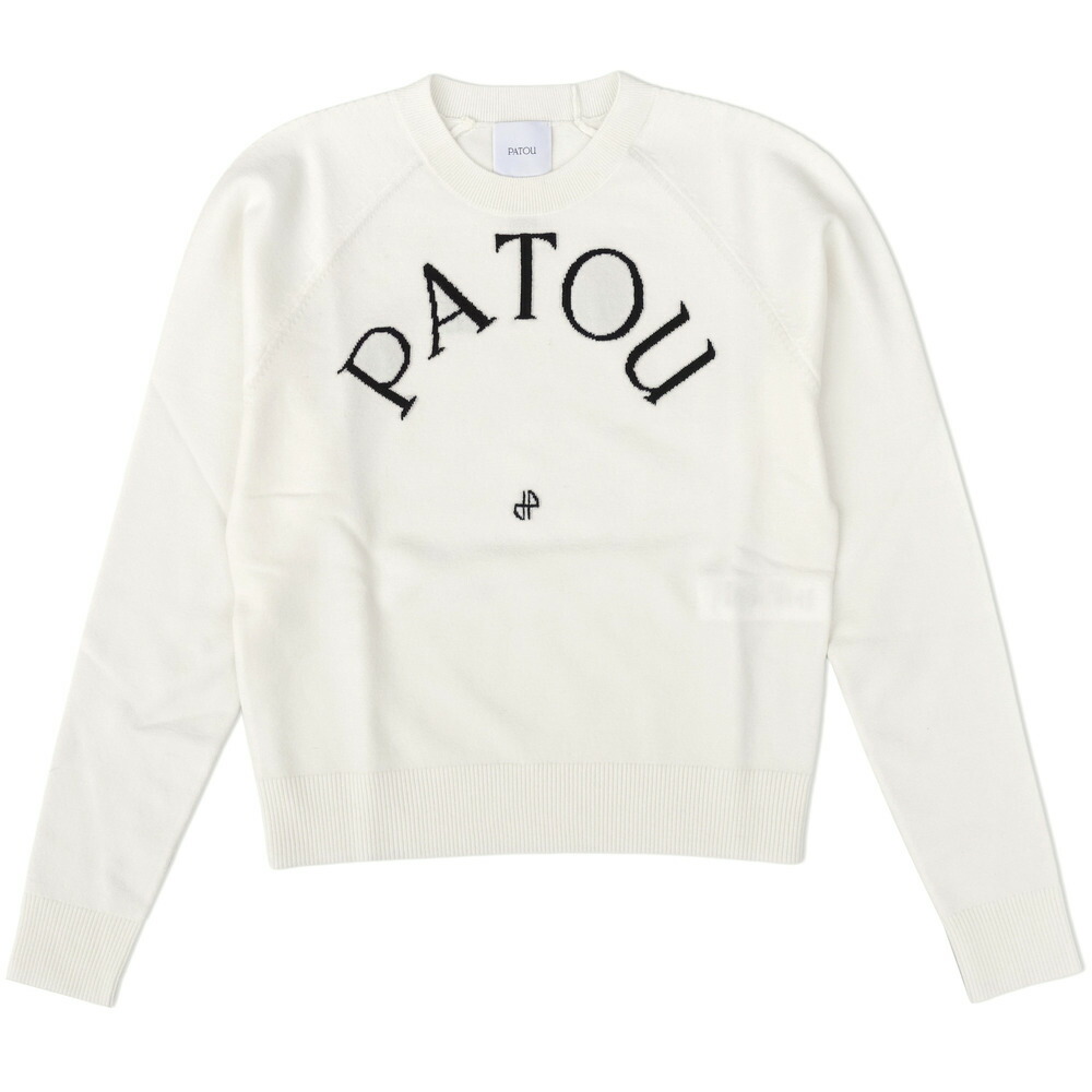 【楽天市場】PATOU パトゥ クルーネックニットセーター 長袖 ホワイト KN1108045 001W WHITE JACQUARD ...