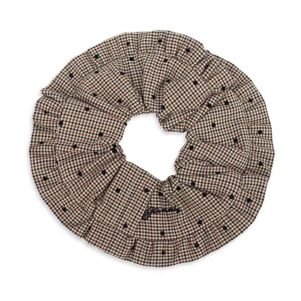 【楽天市場】GANNI ガニー シュシュ ブラウンストライプフリル Brown Striped Frill Scrunchie Tiger's ...