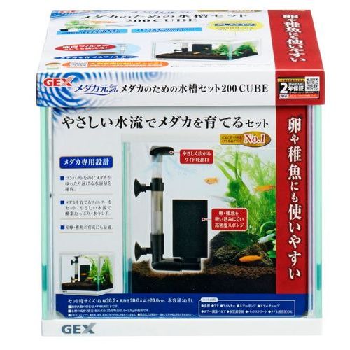 【楽天市場】メダカ元気メダカのための水槽セット 200CUBE GEX：DCMオンライン