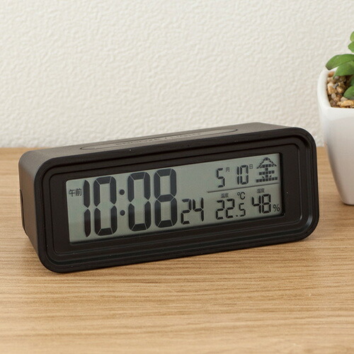 【楽天市場】電波目覚まし時計 DCM-ECL951 ブラック DCM：DCMオンライン