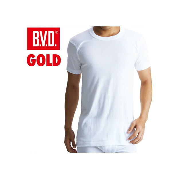 【楽天市場】B.V.D GOLD 丸首半袖Tシャツ G013 ホワイト サイズM/L 管理番号012401 下着 インナー：シャーネーガーZO3