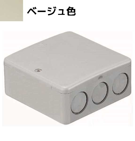 【楽天市場】未来工業 PVKボックス(Fタイプ) PVK-AFN1J ベージュ ノック付：デンキデポ プロセレクト