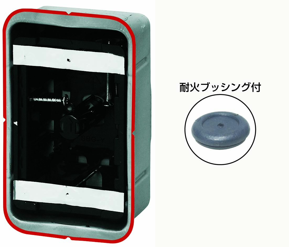 【楽天市場】未来工業 鋼製カバー付スライドボックス（省令準耐火対応キット）（センター磁石付） SBG-1FY-K：デンキデポ プロセレクト