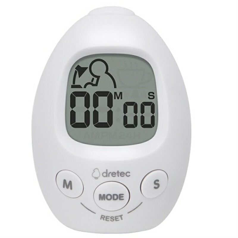 【楽天市場】ドリテック ラーニングタイマー Study egg スタディエッグ ホワイト T-601WT：でんでんショッピング 楽天市場店