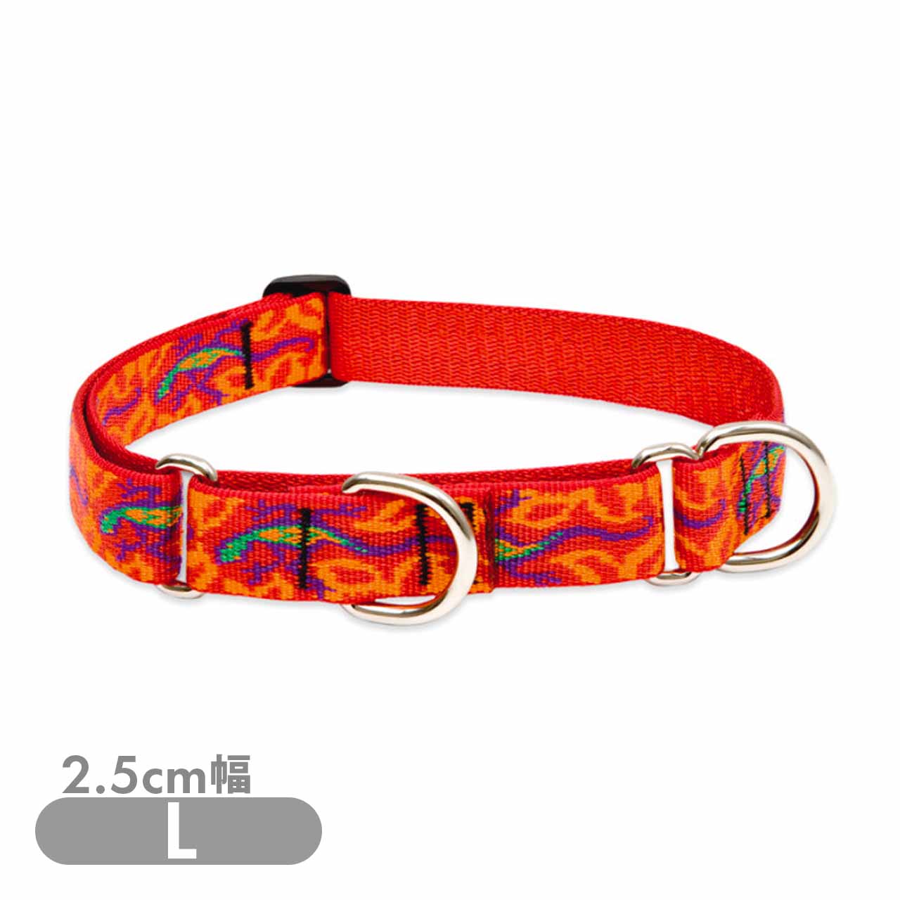 【楽天市場】【訳あり】 大型犬 首輪 ナイロン ハーフチョーク ルパイン コンボカラー 2.5cm幅 L ゴーゴーゲコー マーチンゲール ...