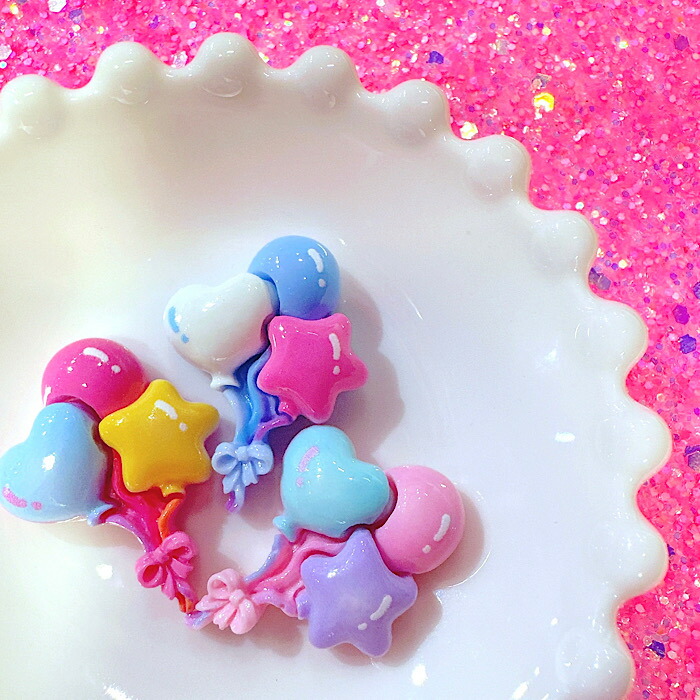 【楽天市場】【B908】Cuteバルーン 風船パーツ DECOPANIC デコパニック アクセサリーパーツ ハンドメイド チャーム パーツ デコレーション カボション プラパーツ デコ資材 ...