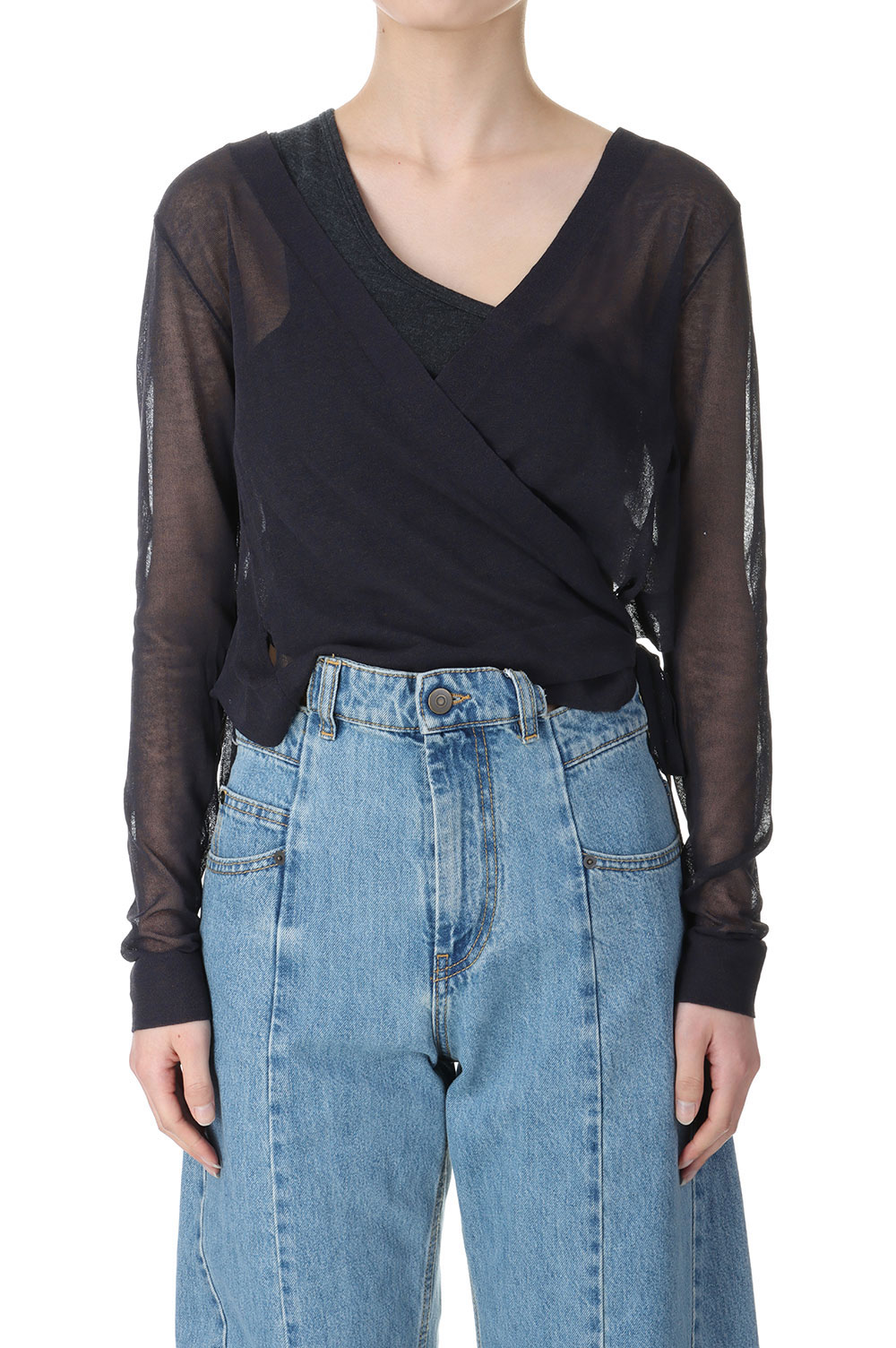 【楽天市場】【SALE / 40%OFF】Sheer Separate Cachecoeur -Navy (24SS-30-N) Jun ...