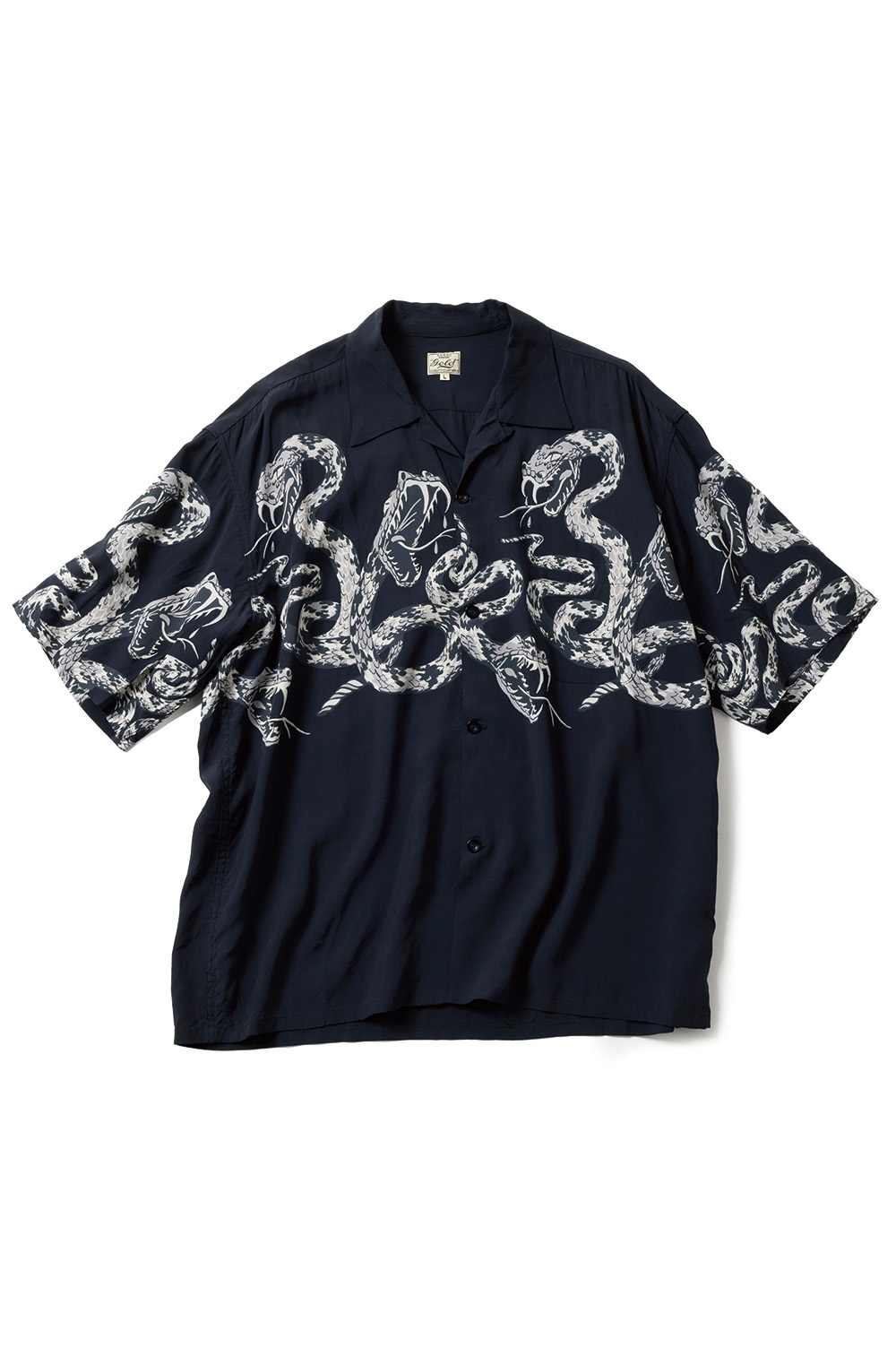【楽天市場】【SALE / 10%OFF】MONOTONE SNAKE S/S OPEN SHIRT - BLACK (GL39440) Gold(ゴールド)：Deepinsideinc.Store