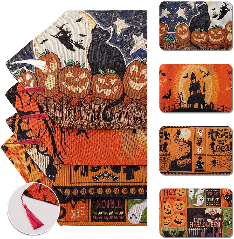 【楽天市場】【ポイント5倍】ハロウィン テーブルランナー カボチャ 幽霊 猫 クモ 飾り 33*183cm ポリエステル製 刺繍 食卓カバー 食卓飾り 断熱 滑り止め 自宅 お店用 おしゃれ ...