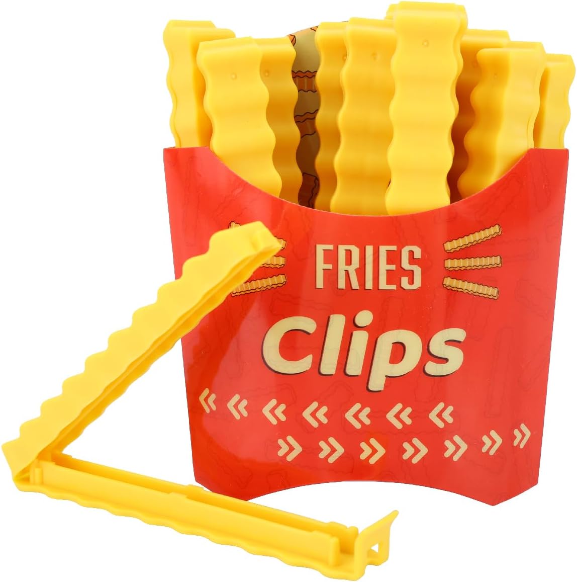【楽天市場】MA SELE フライドポテト型 クリップ 12本 キッチンクリップ 保存 密封 マグネット キッチングッズ：FINTRUE