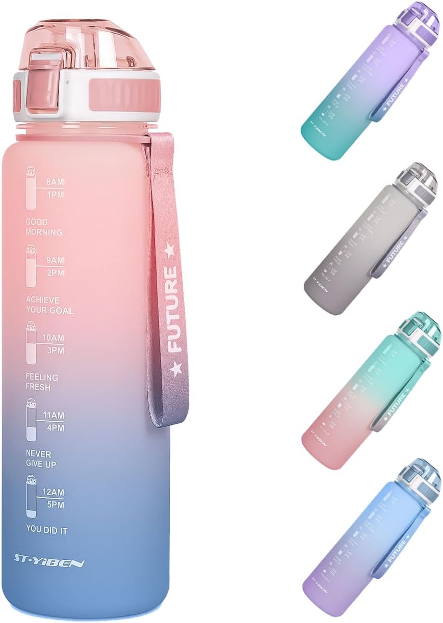 【楽天市場】ボトル 水筒 大容量 1100ml ワンタッチオープン タイムマーカー付き 超軽量 耐冷耐熱 携帯便利 漏れ防止 BPAフリー アウトドア スポーツ 水筒コップ ウォーターボトル ...