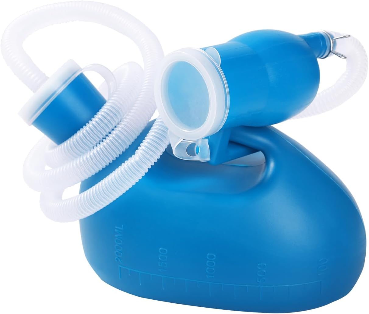 【楽天市場】男性用尿器 大容量 2000ml 尿瓶 チューブ付き 携帯トイレ用 プラスチック こぼれない：FINTRUE
