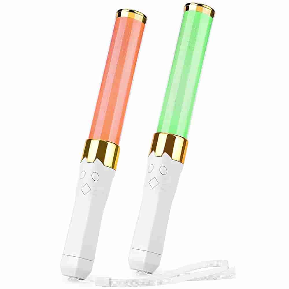 【楽天市場】LED ライト 応援棒ライト コンサートライト Led高輝度 グロースティック 24色超軽量 応援ライト コンサート パーティー お祭りなど適用 コンサートライト 2本：FINTRUE