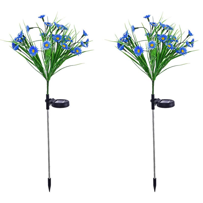 【楽天市場】2本セット ソーラーライト LED デイジー 造花 埋め込みライト かわいい 屋外ガーデンデコレーションライト イルミネーションライト 環境にやさしい 省エネ 防水 防水 庭園 ...