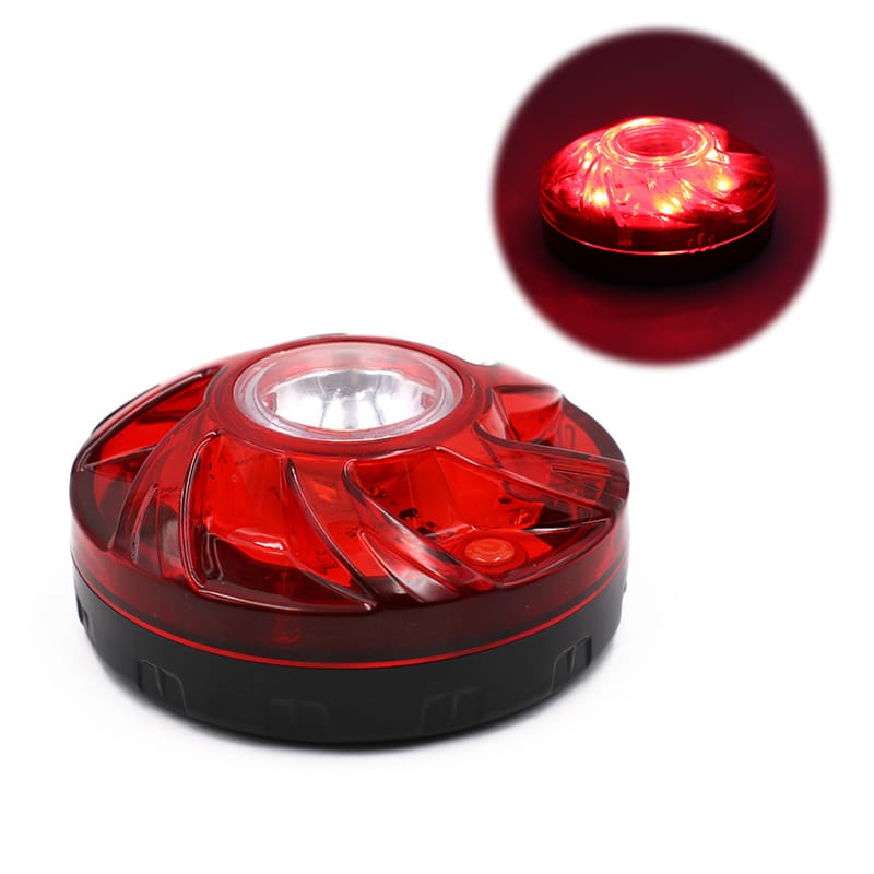 【楽天市場】2個セット LED警告灯 単3電池式 マグネット式 防水シェル 非常信号灯 表示灯 回転 点滅 フラッシュ SOS レッド：FINTRUE