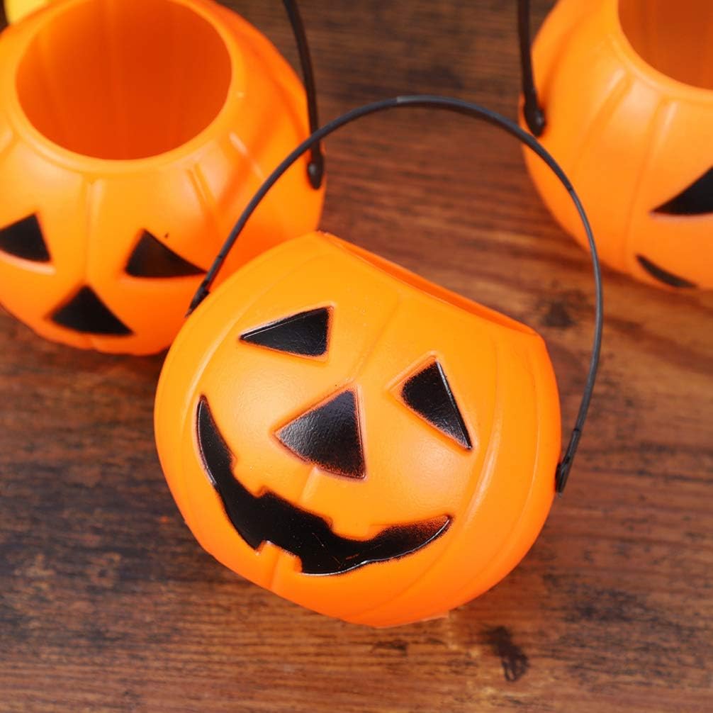 【楽天市場】4個セット ハロウィン パンプキン バケツ パンプキンキャン プラスチックパンプキン ゴーストキャンディ バケットホルダー パーティー 2308：FINTRUE