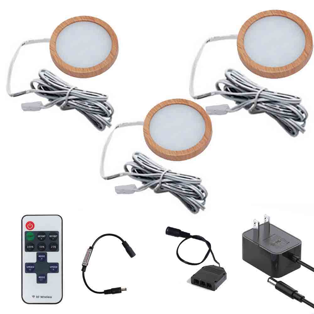 【楽天市場】3個セット キャビネットライトライト 調整可能 LED照明 ラジコントロール 12V プラグイン アダプタ スタンド上 照明装置 超薄ボールランプ 食器棚 本棚ショーケース ワイン ...