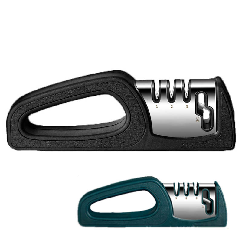 【楽天市場】【マラソン限定 クーポン発行中】包丁研ぎ器 4機能 シャープナー・ハサミ研ぎ器 手動 包丁研ぎ シャープナー 包丁研ぎ タングステン鋼砥石 荒研ぎ & ダイヤモンド砥石 中研ぎ ...