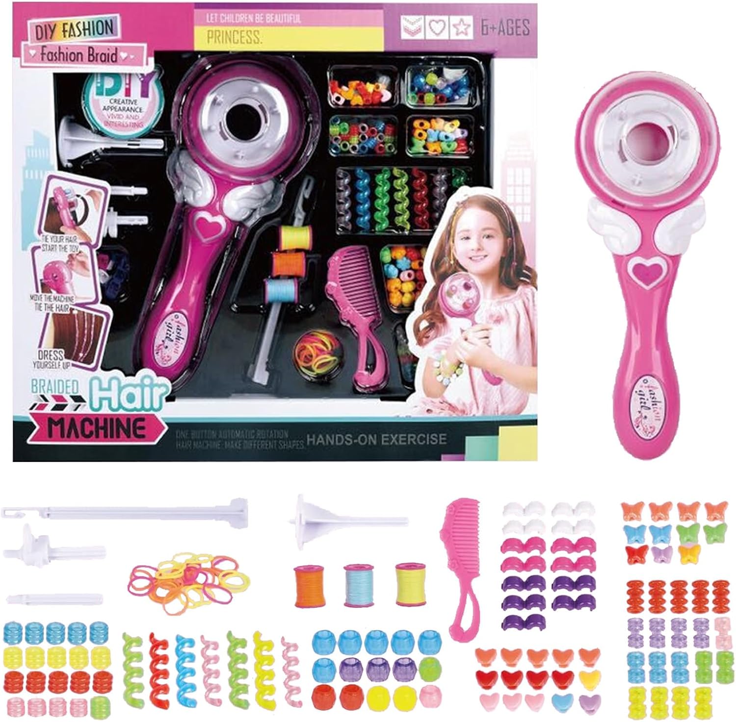 【楽天市場】自動ヘアブレイダー、ヘアブレーディングマシン | 自動エレクトリックブレイダー - ビューティーファッションサロン おもちゃ 5-15歳 女子向け 多機能スタイリングツールキット ...