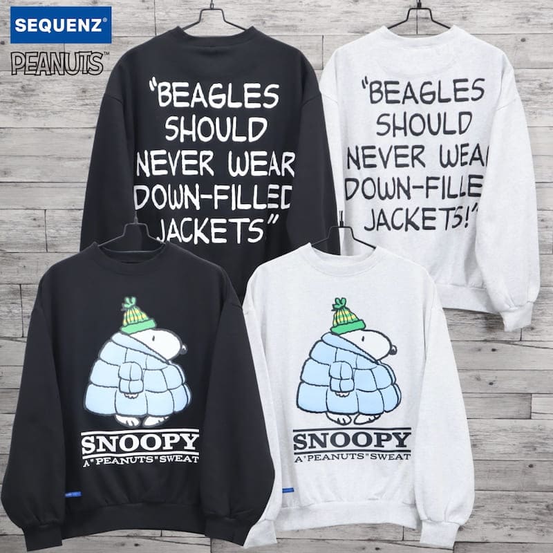 【楽天市場】【送料無料】メンズ スヌーピー PEANUTS 長袖 トレーナー スウェット SEQUENZ シークエンズ プリント 裏起毛 キャラクター レディース ユニセックス ライトグレー ...