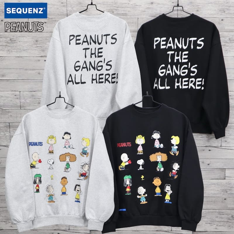 【楽天市場】【送料無料】メンズ スヌーピー PEANUTS 長袖 トレーナー スウェット SEQUENZ シークエンズ プリント 裏起毛 キャラクター レディース ユニセックス ライトグレー ...