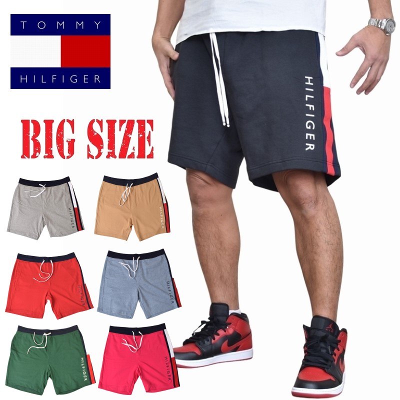 【楽天市場】大きいサイズ メンズ トミーヒルフィガー TOMMY HILFIGER スウェット ショーツ ハーフパンツ サイドロゴ 裏毛 XL ...