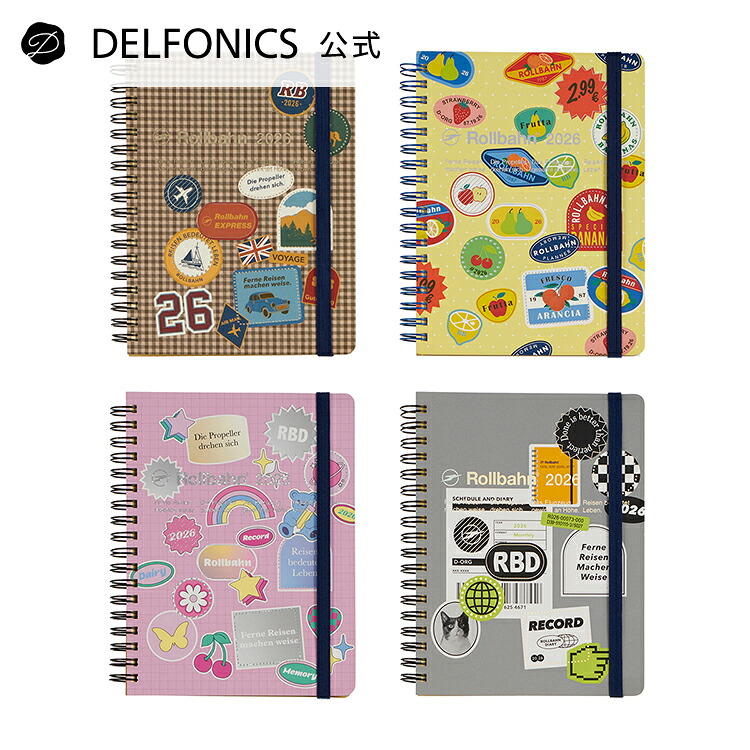 【楽天市場】【手帳2026 公式ショップ】ロルバーンダイアリー ラベル L【DELFONICS（デルフォニックス）】：DELFONICS WEB SHOP 楽天市場店