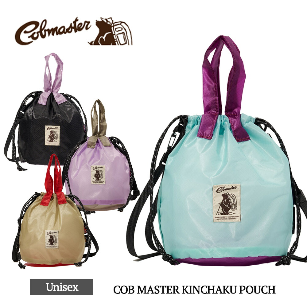 【楽天市場】メール便 COBMASTER コブマスター COB MASTER-CR KINCHAKU POUCH メンズ レディース ...