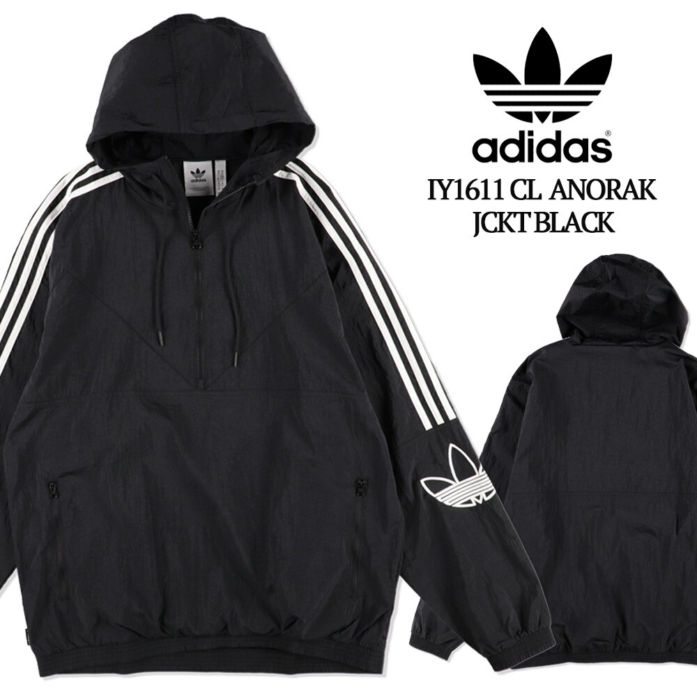 【楽天市場】ADIDAS SB IY1611 CLASSIC ANORAK JACKET BLACK アディダス クラシック アノラック ...