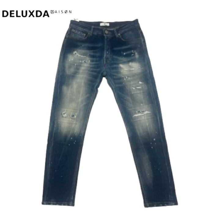 【楽天市場】ポイント5倍【P.M.D.S. / ピーエムディーエス】【GERARD L30 / 4179】ダメージペイントデニム ストレッチデニムパンツ ジーンズ PMDS オレンジステッチ ...