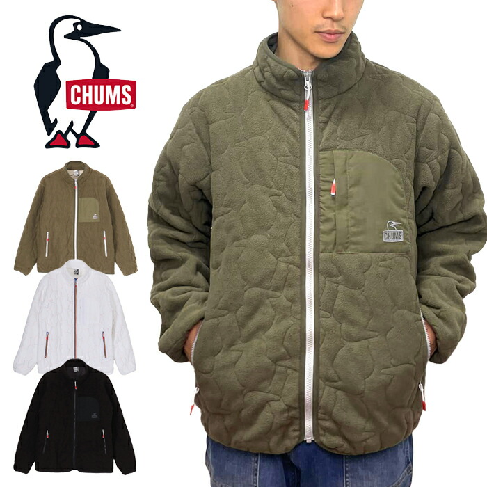 【楽天市場】チャムス CHUMS CH04-1417 BOOBY STITCH FLEECE JACKET【10%OFF】 ブービー ステッチ ...