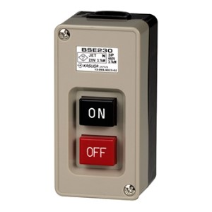 【楽天市場】パトライト(KASUGA) 型式:BSE2303 動力用押ボタン開閉器 露出形(プラスチックケース) 定格電流:30A 最大適用 ...
