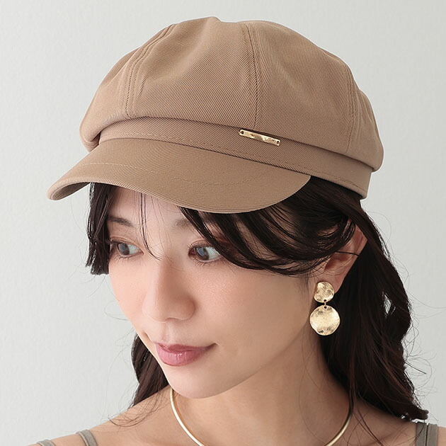 【楽天市場】メタリック パーツ付き ベーシック カラー キャスケット 女性 レディース 帽子 ベレー帽 キャップ マニッシュ メンズライク きれいめ カジュアル ガーリー 上品 単色 無地 ...