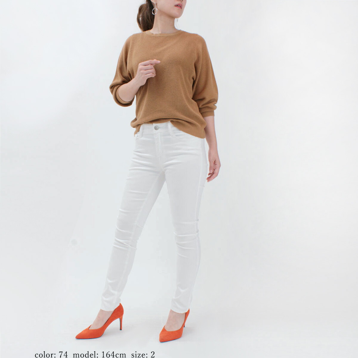 【楽天市場】【再値下げ】【公式】【50%OFF】【SALE】 M･J･G エムジジェ タック畦編み8分袖 レディース トップス ニット 半袖 ...